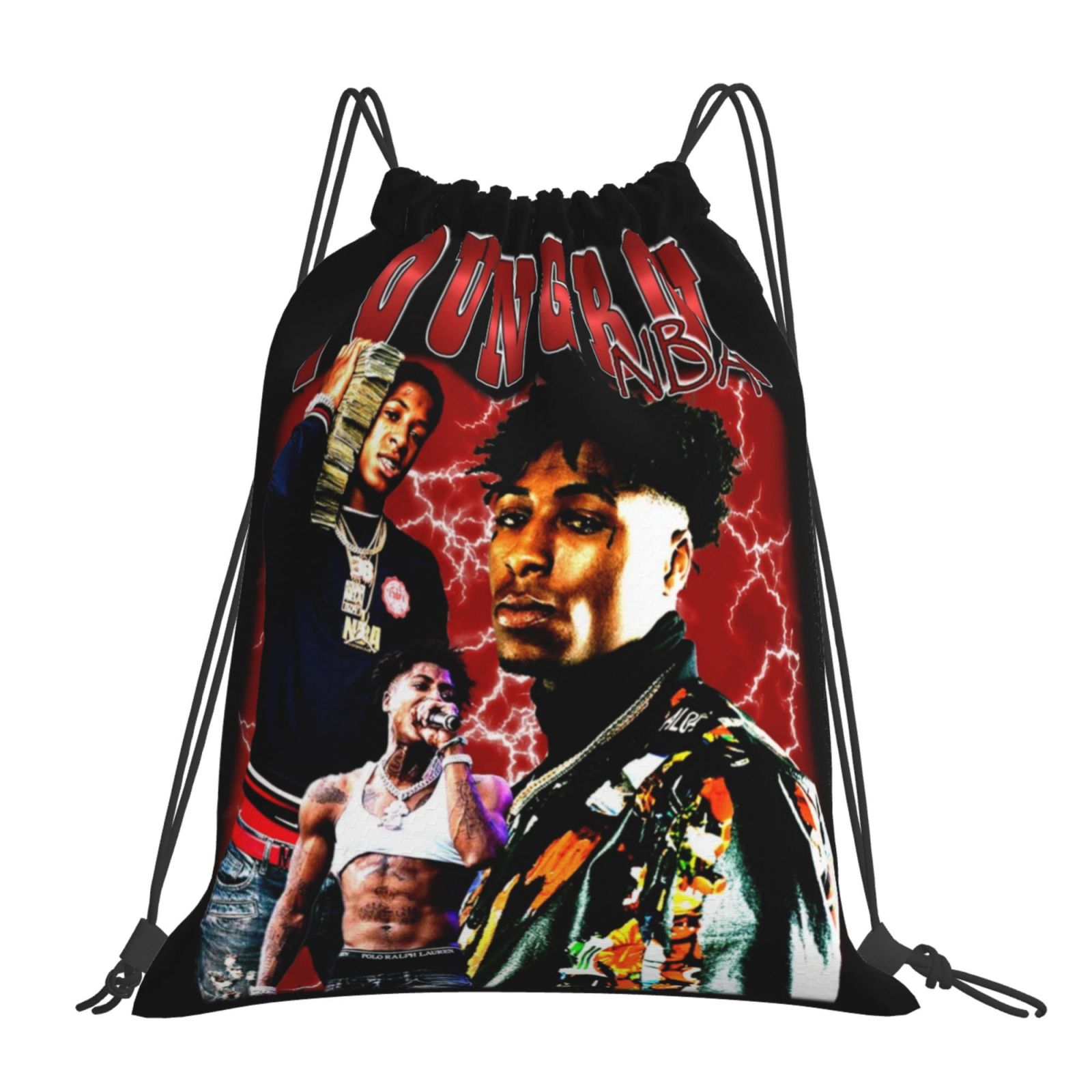 Youngboy Never Broke Again Drawstring Backpack Sport Gym Bag For Yoga ...