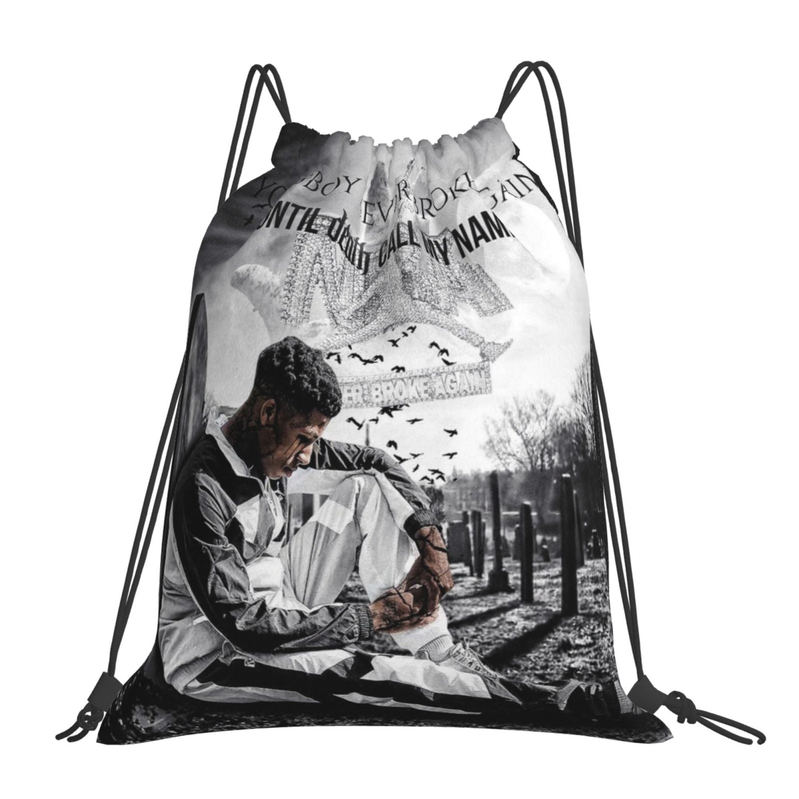 Youngboy Never Broke Again Drawstring Backpack Sport Gym Bag For Yoga ...