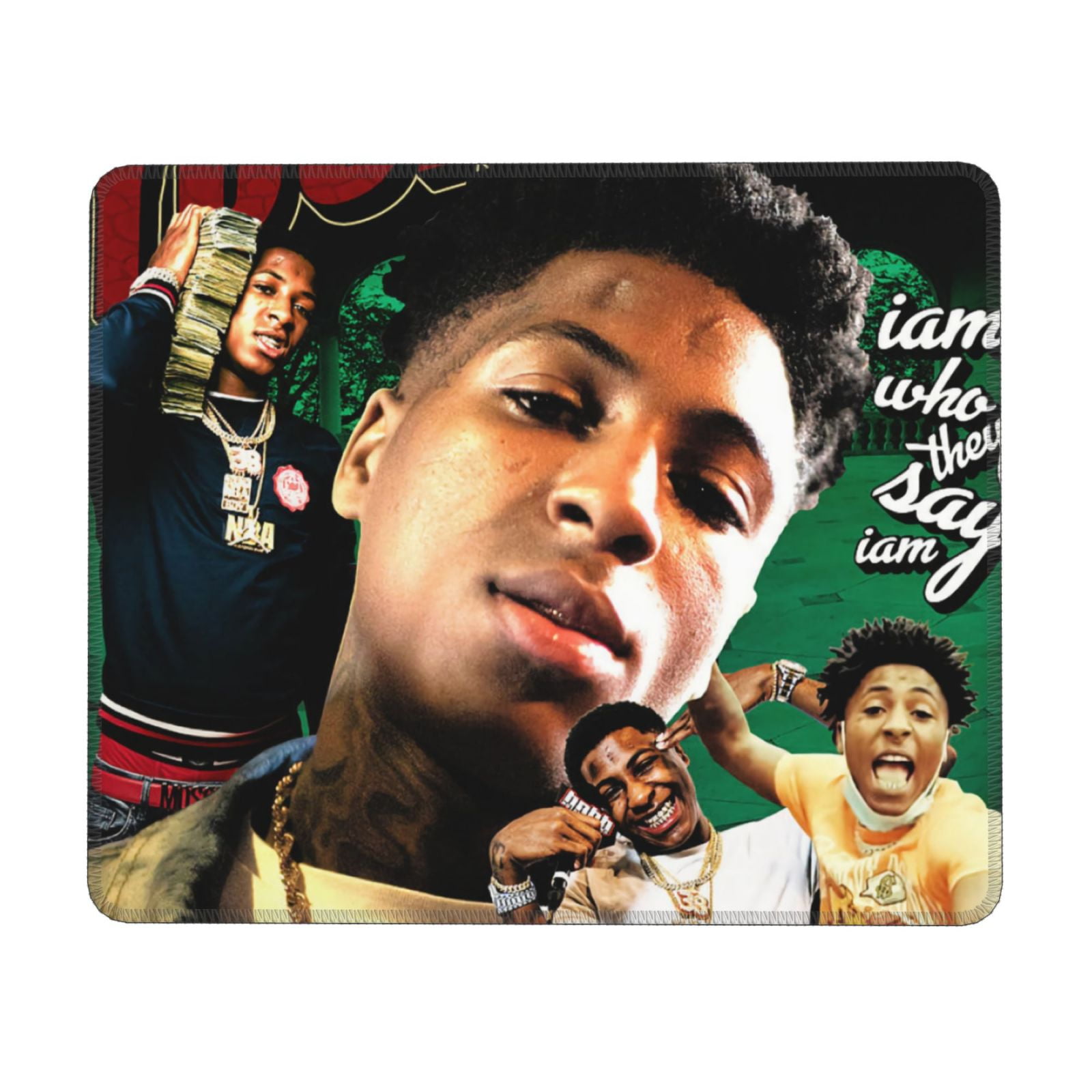 Youngboy Never Broke Again Mouse Pad,Small Gaming Mousepad,Non-Slip Rubber Base And Stitched ...