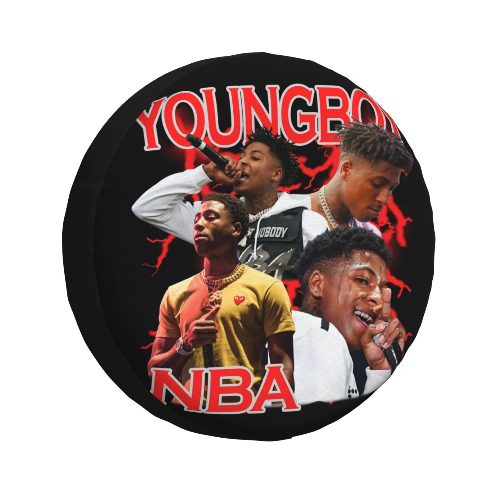 Youngboy Never Broke Again Spare Tire Cover Wheel Protectors Weatherproof Universal For Trailer ...