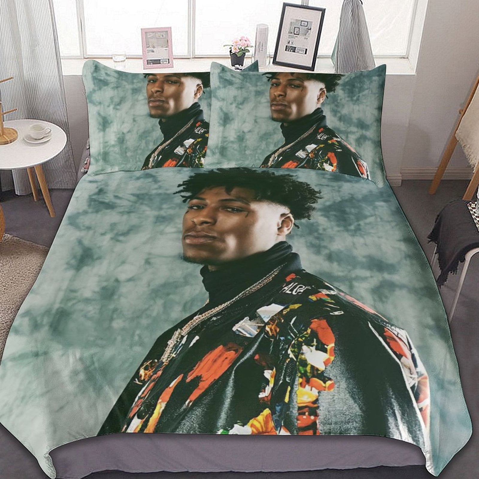 Youngboy Never Broke Again Bed Duvet Cover Microfiber Bedding Sets 3D ...