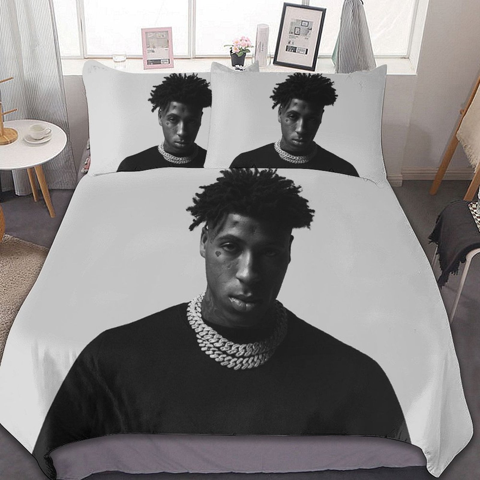 Youngboy Never Broke Again Bed Duvet Cover Microfiber Bedding Sets 3D ...
