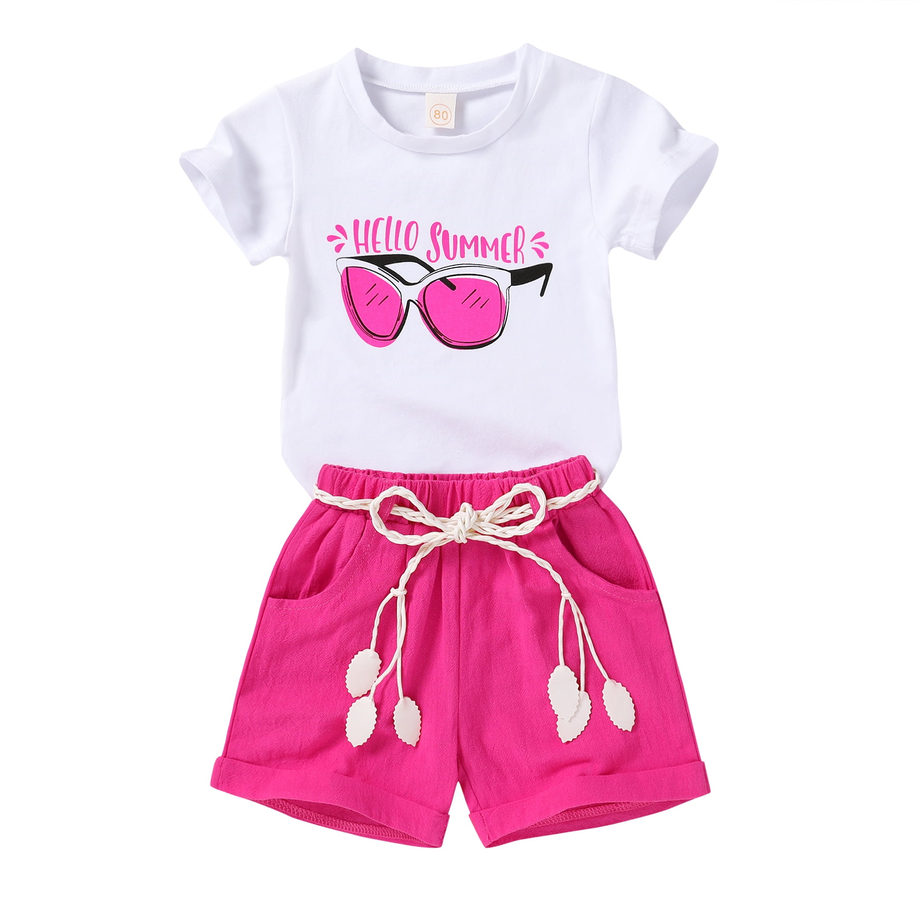 Younger Tree Baby Girl Summer Clothes Set, Watermelon, Flamingo ...