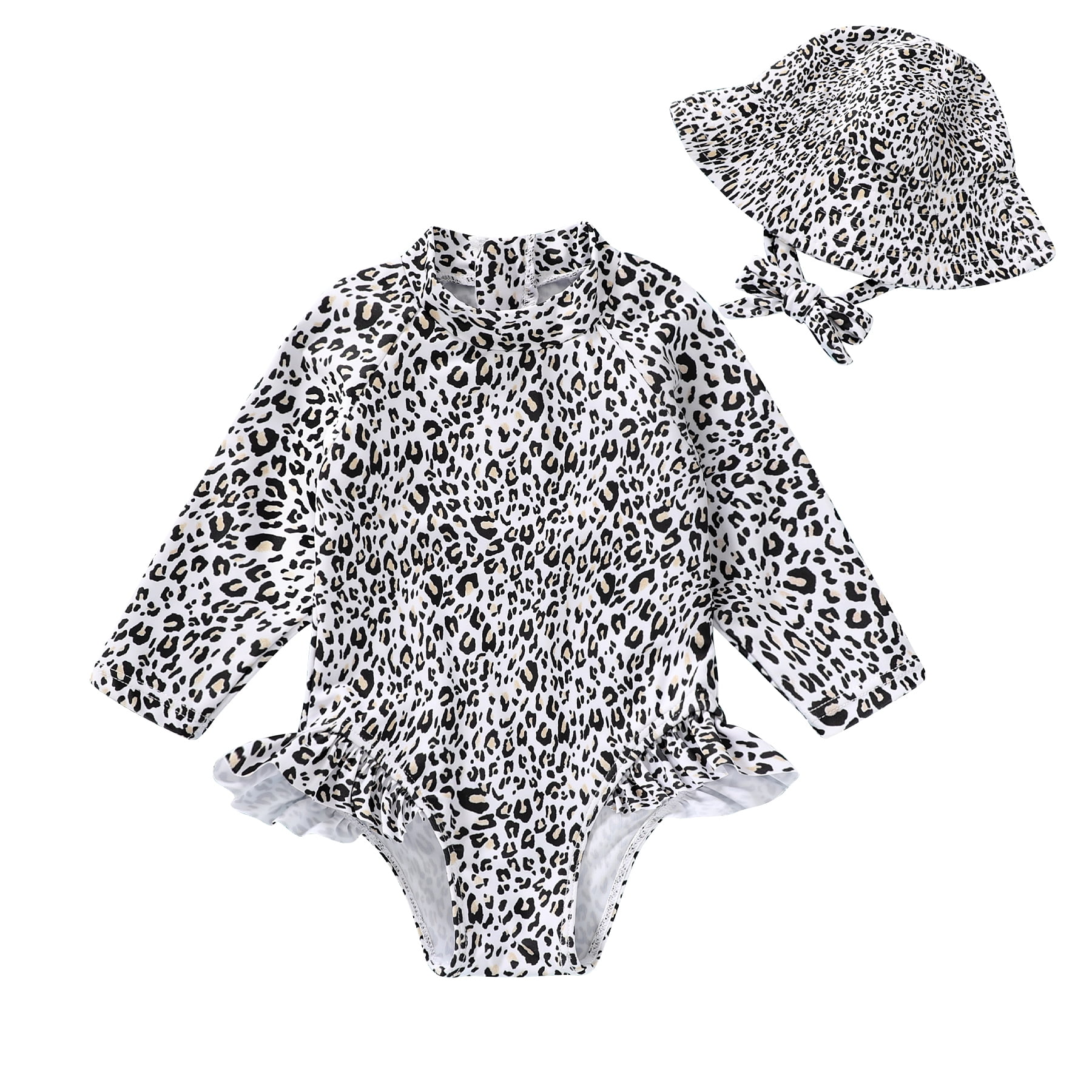Younger Tree Baby Girl Swimsuit Long Sleeve Rash Guard One Piece ...