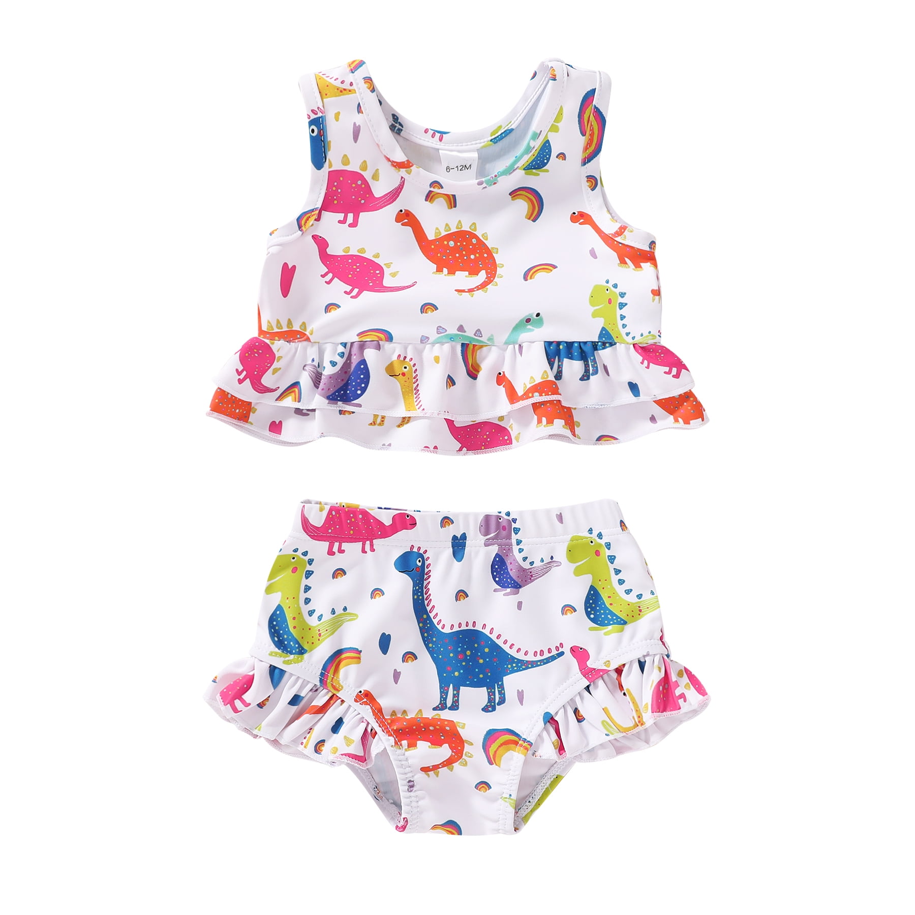 Younger Tree Toddler Baby Girl 2PCS Swimsuit, Sleeveless Beach Bikini ...