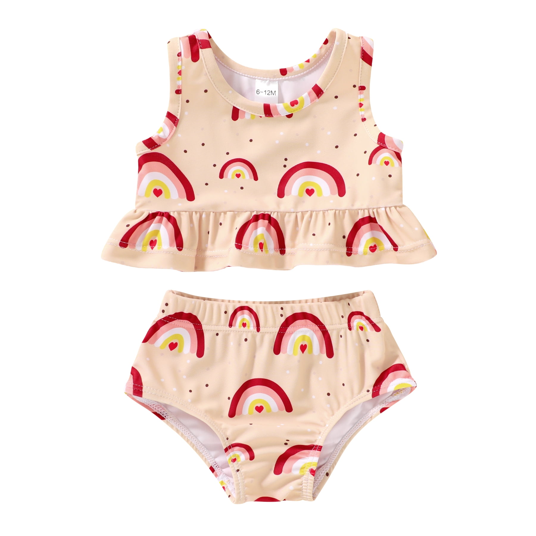 Younger Tree Baby Girls 2PCS Swimsuit Kid Summer Sleeveless Beach ...