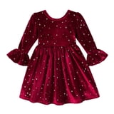 Younger Tree Christmas Dresses for Toddler Baby Girls Fall Winter Long ...