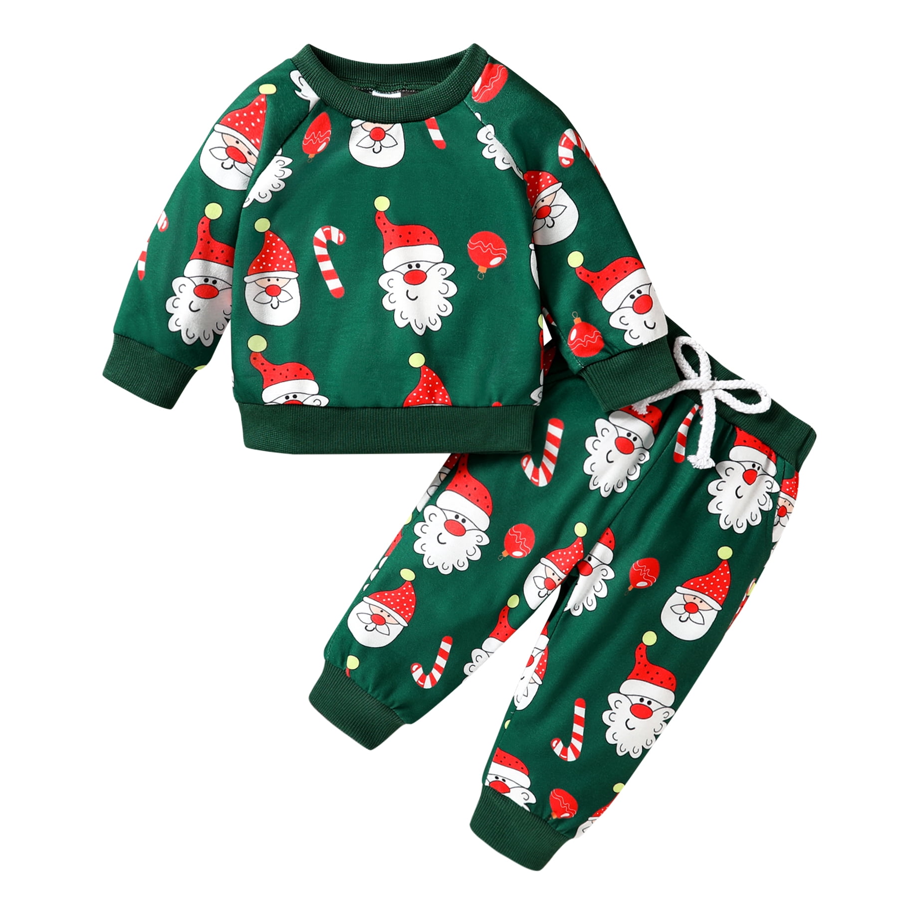 Younger Tree Toddler Baby Girl Boy Christmas Clothes Outfits Long Sleeve Sweatshirt Tops Pants ...