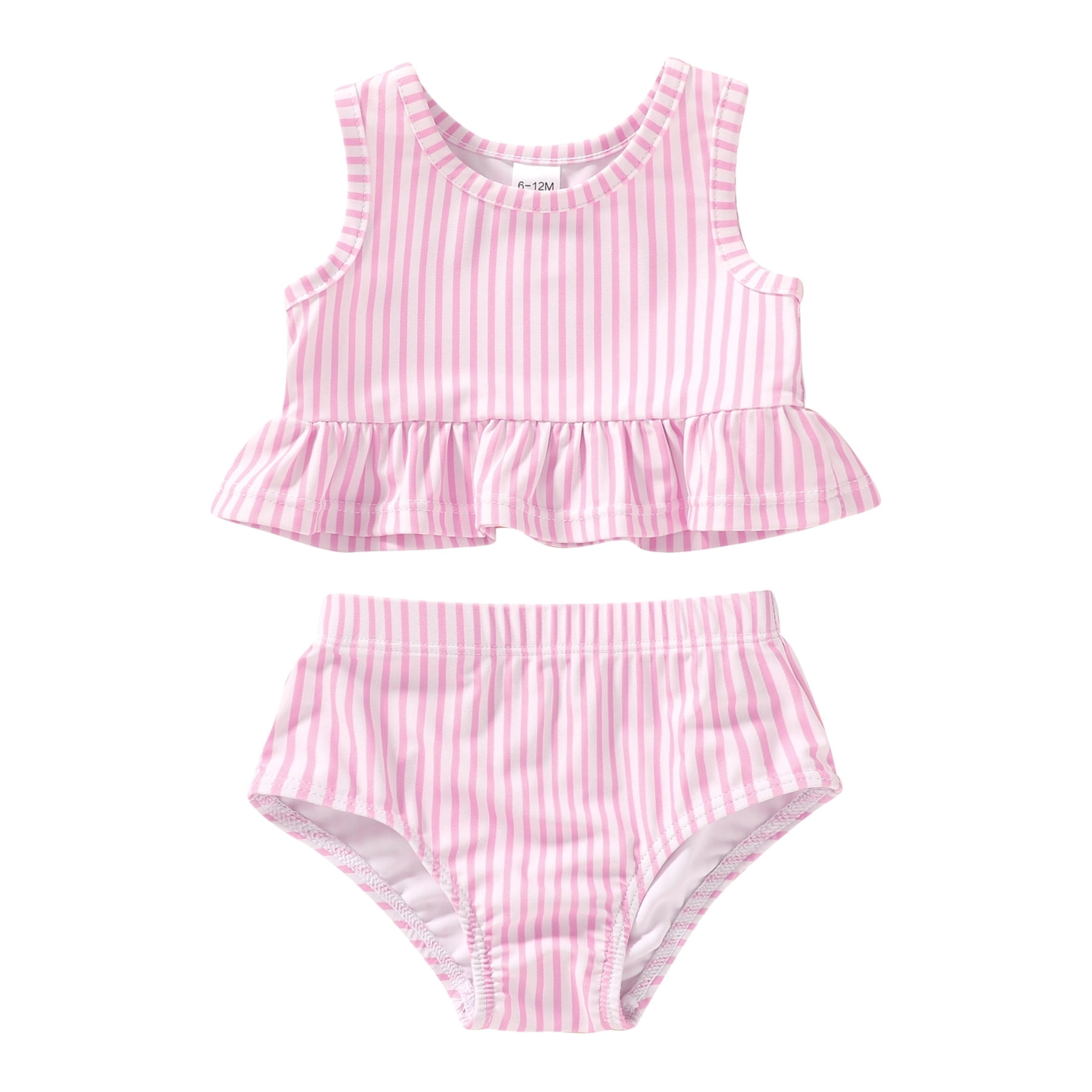 Younger Tree Toddler Baby Girls Summer Swimsuit Sleeveless Striped ...