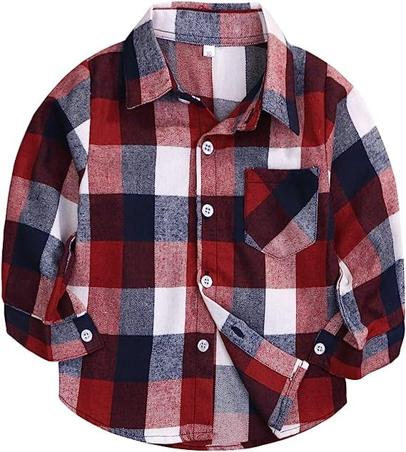 Younger Tree Toddler Boy Girl Fall Flannel Shirt Kid Baby Fall Winter ...