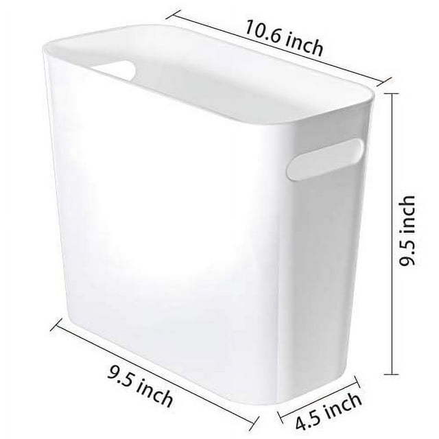 Youngever 1.5 Gallon Slim Trash Can, Plastic Garbage Container Bin ...