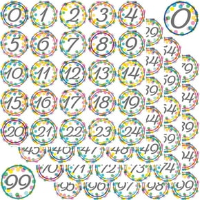 1 Inch Number Stickers