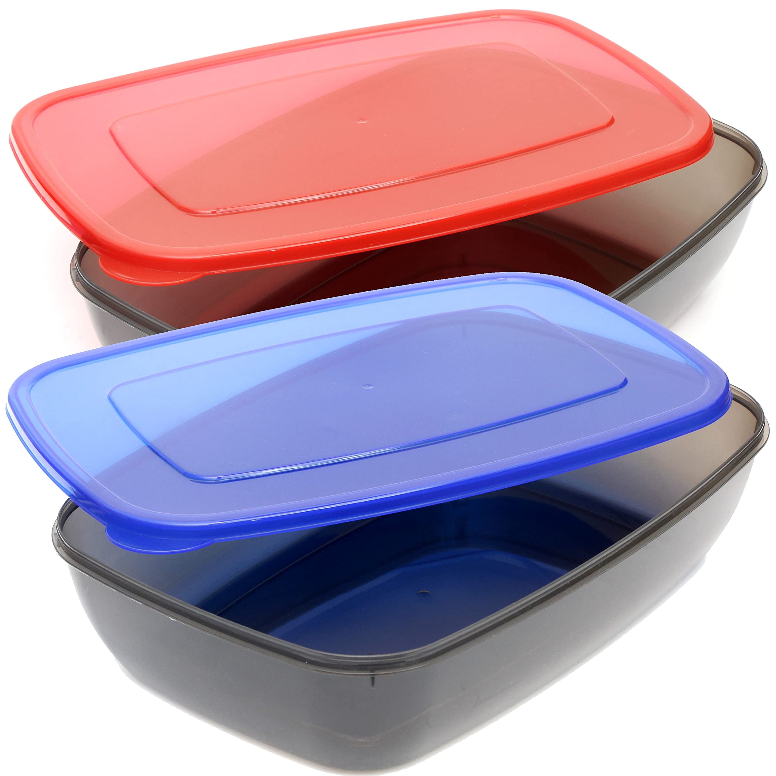 Youngever 2 Pack 1.5 Gallon Large Food Storage Container Boxes, Large ...