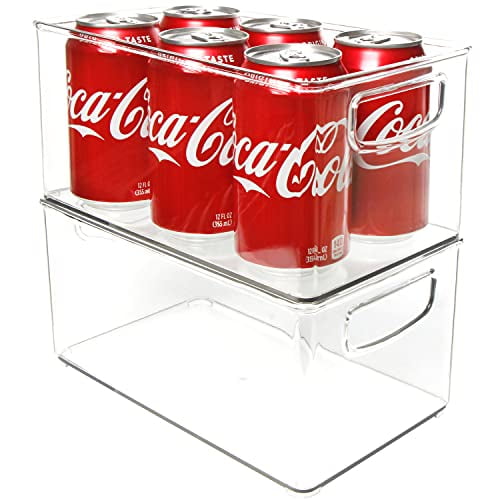 Youngever 2 Pack Stackable Plastic Storage Organizer Container Bin ...