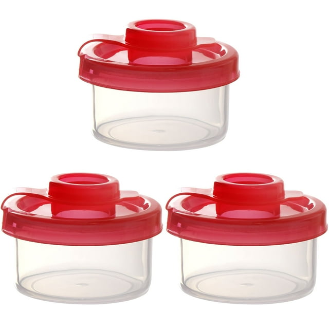 Youngever 3 Pack Plastic Salt and Pepper Shakers, Clear Salt and Pepper ...