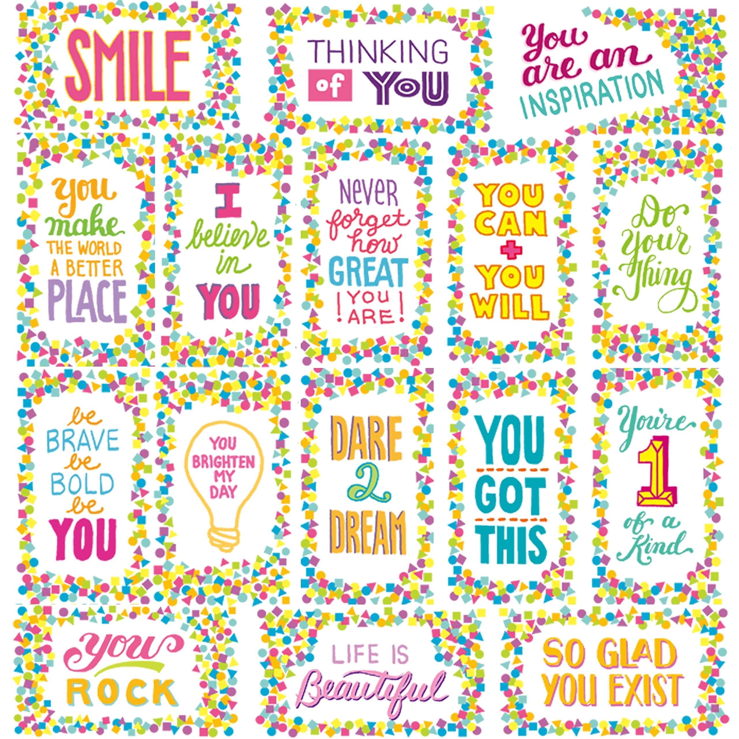 Youngever 300 Pack Motivational Quote Cards, 50 Unique Inspirational ...