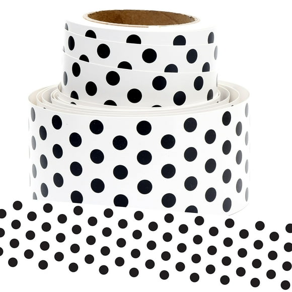 Blue Polka Dot Bulletin Board Border