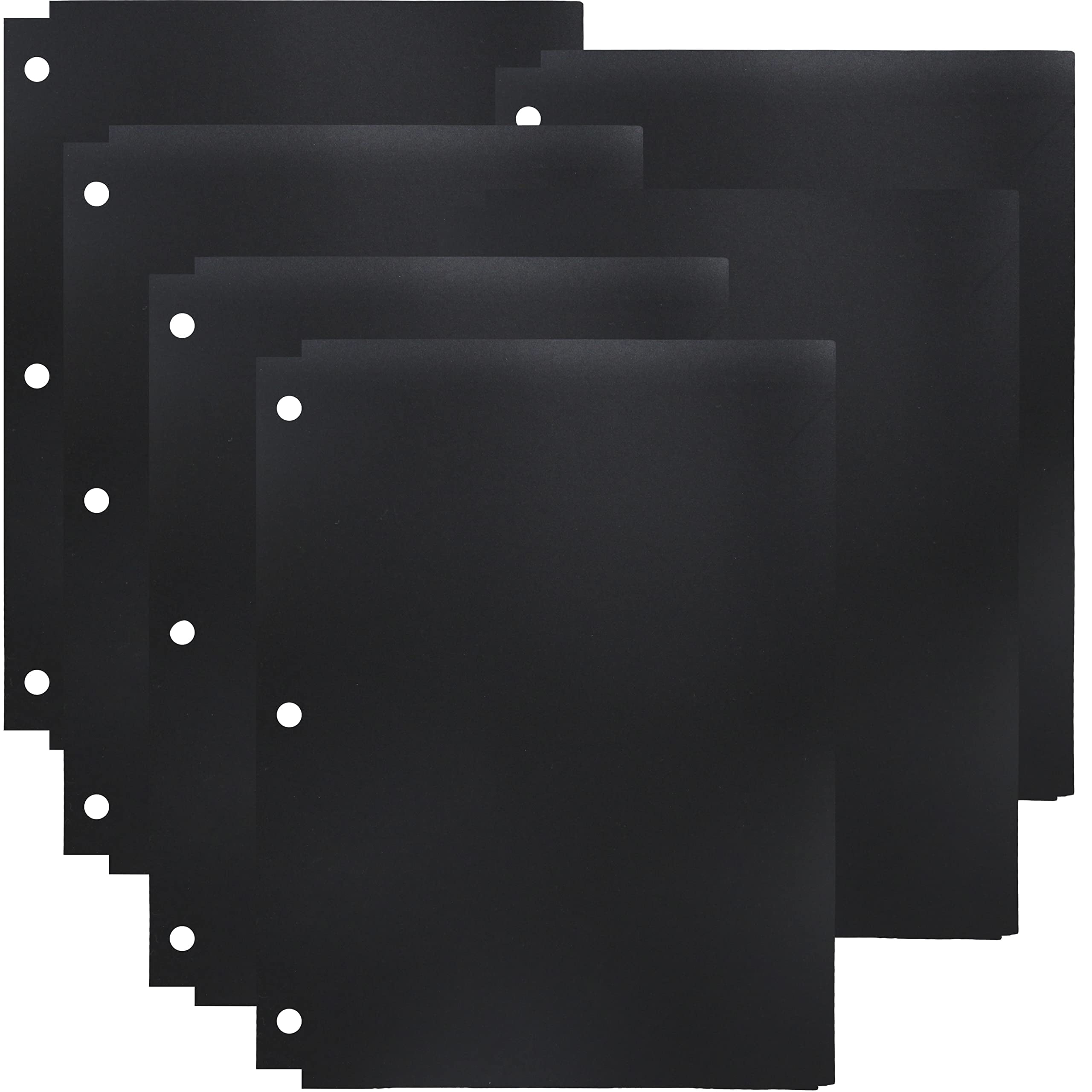 Youngever 6 Pack Heavy Duty Plastic Two Pocket Folders, Binder Dividers ...