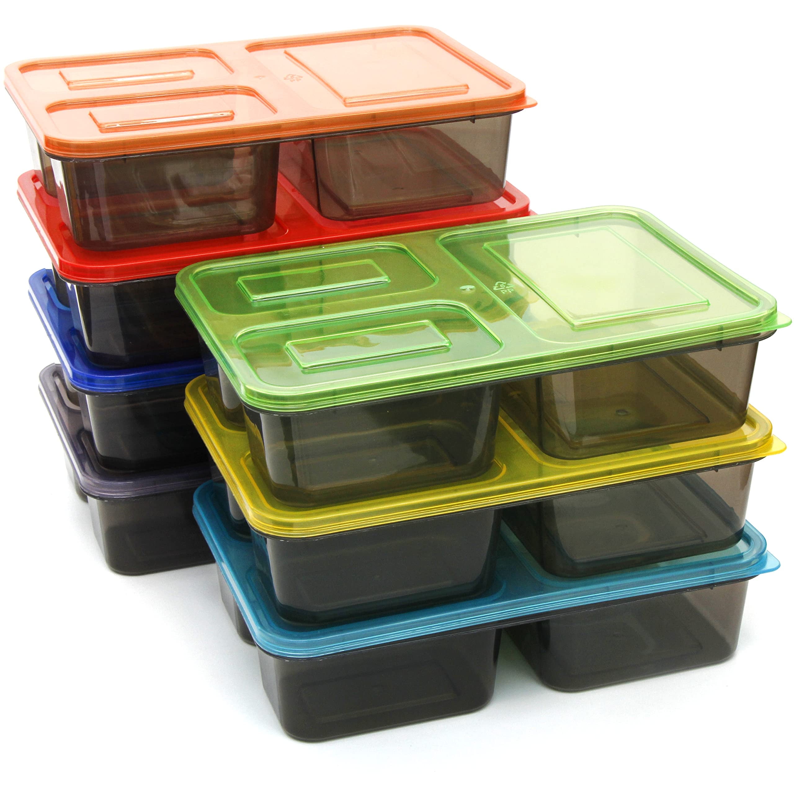Youngever 7 Sets Large Bento Lunch Box 40 Ounce, Meal Prep Containers ...