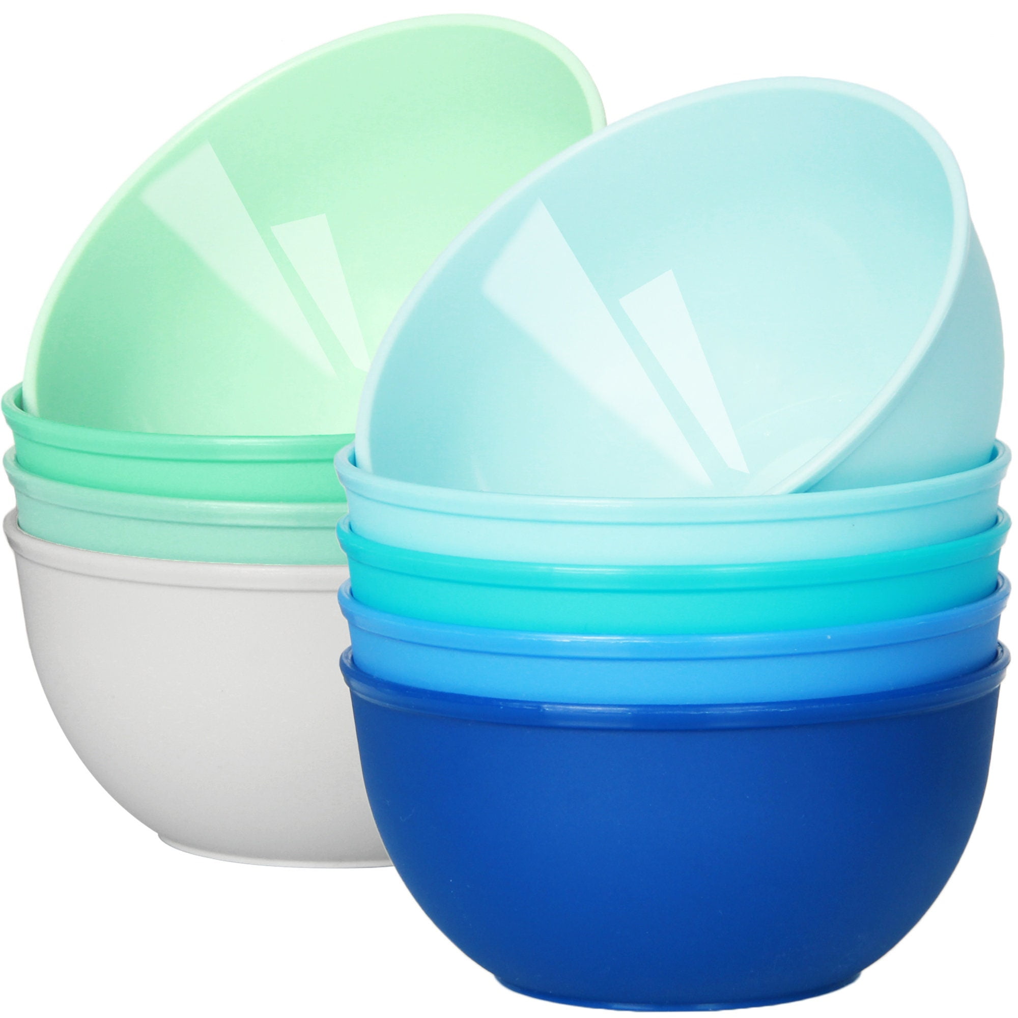 Youngever 9 Pack 10 Ounce Plastic Bowls, Kids Plastic Bowls, Set of 9 ...
