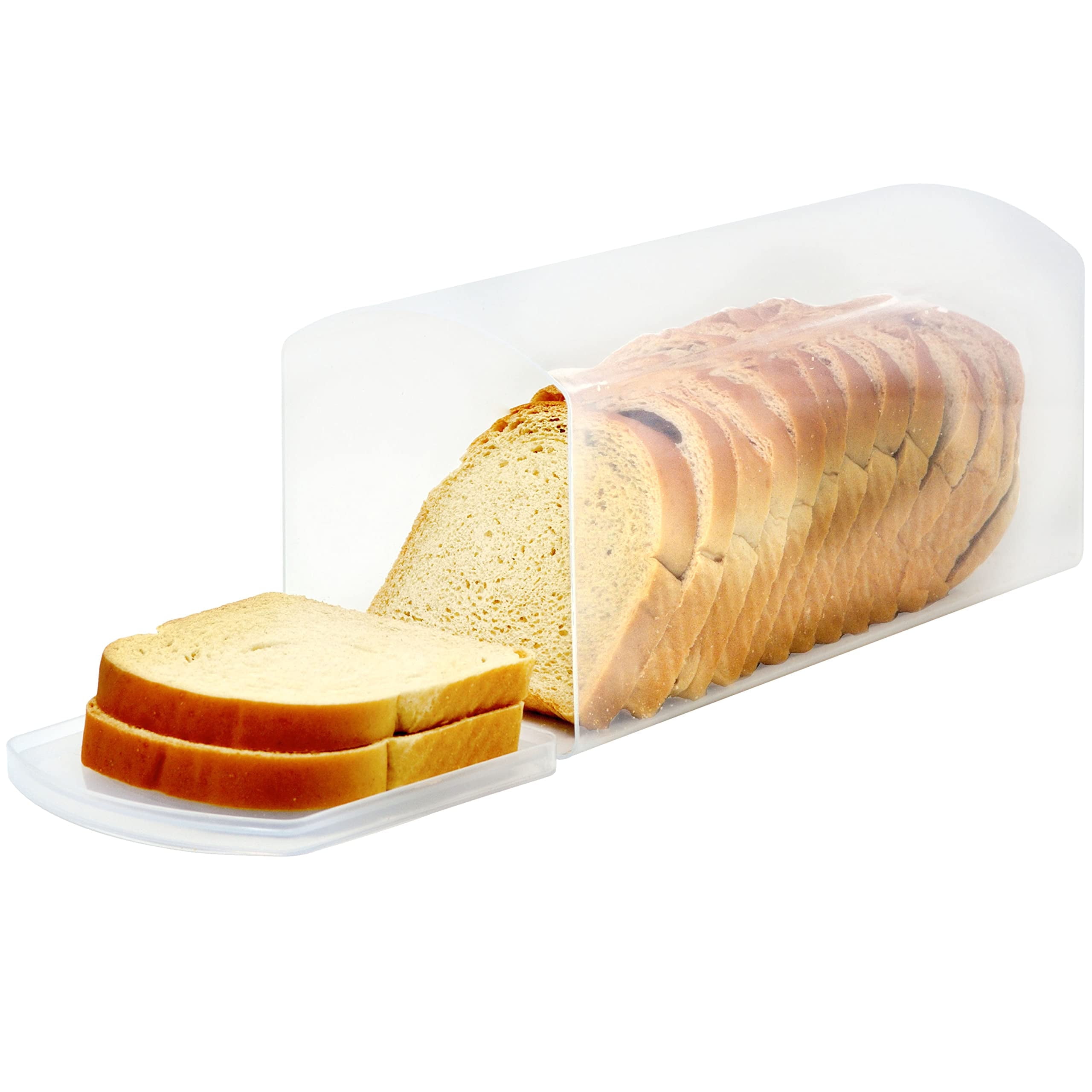 Youngever Plastic Bread Container, Sandwich Size Bread Storage Bin ...