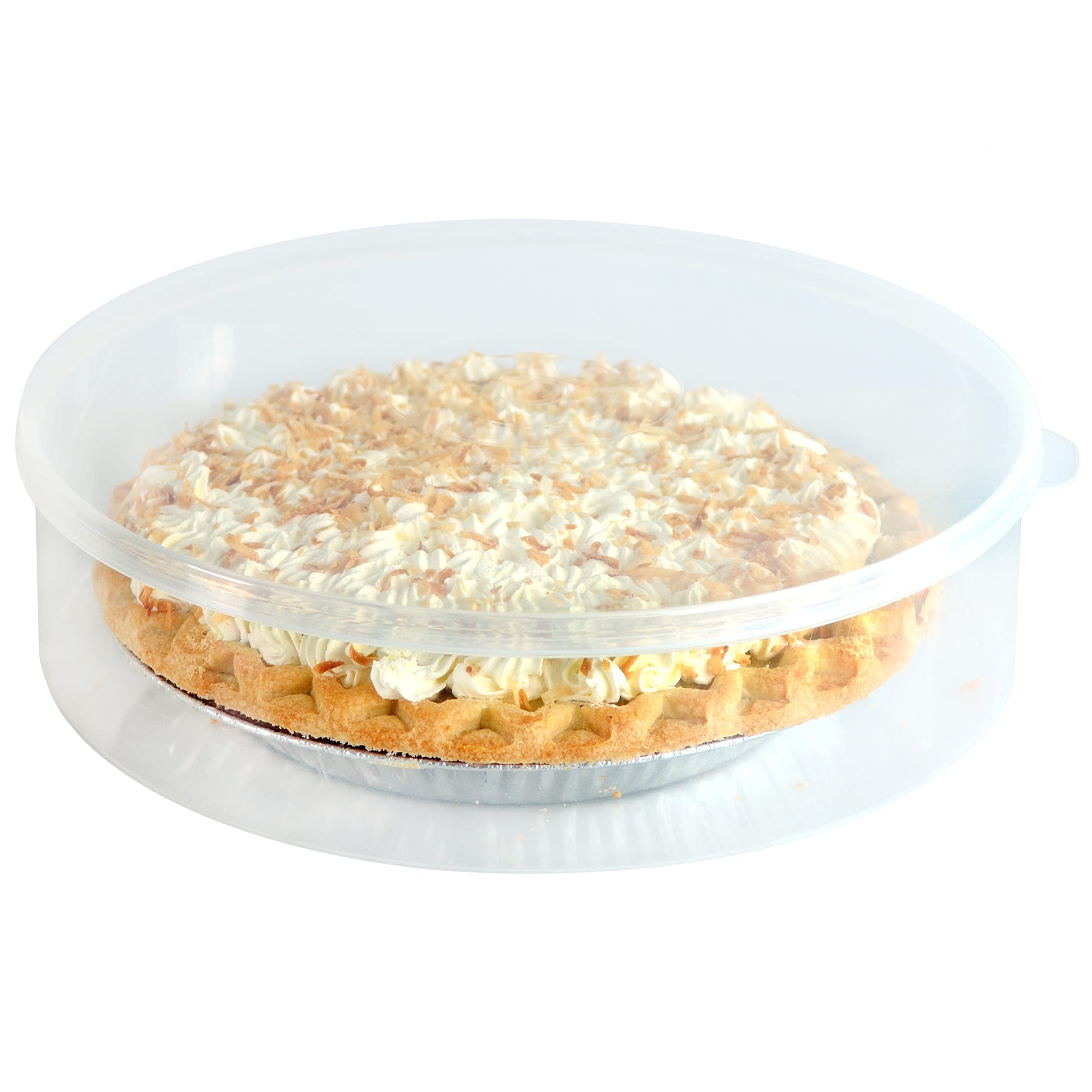 Youngever 11 Inch Airtight Pie Container, Clear Round Food Storage with ...