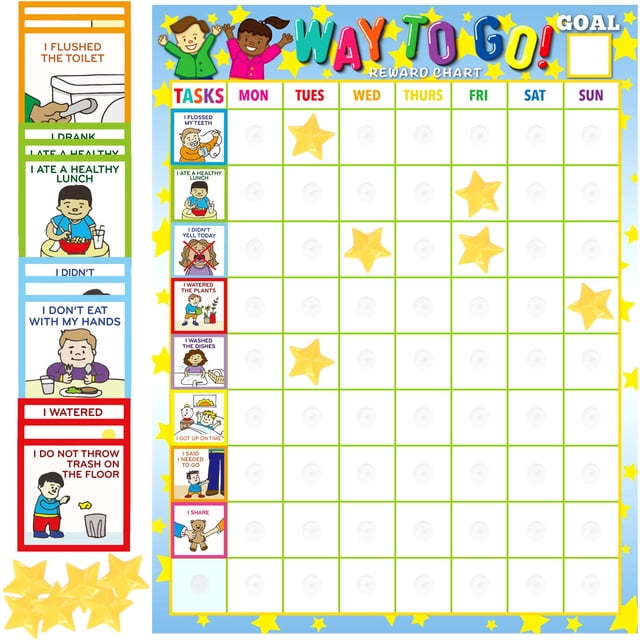 Youngever Reward Chart, Responsibility Chart, Magnetic Chore Chart, Way ...