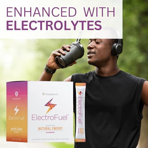 Youngevity Official ElectroFuel Natural Energy Drink Mix - Raspberry ...