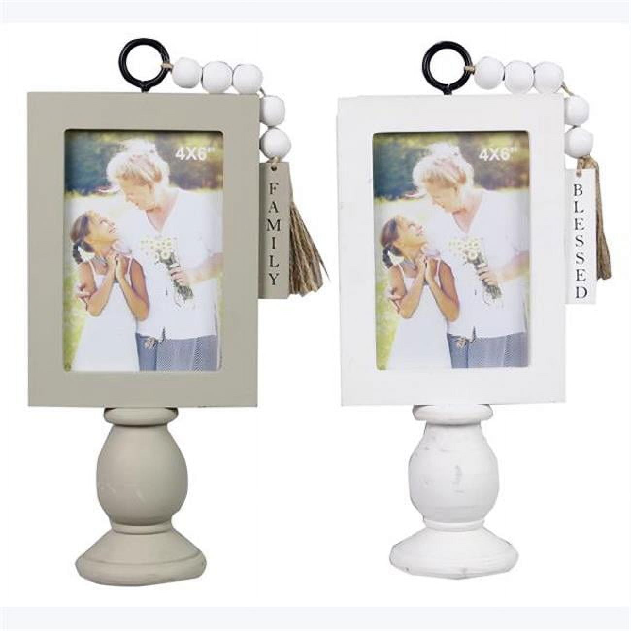 Youngs 11291 4 x 6 in. Wood Cottage Pedestal Frames, Assorted Style ...