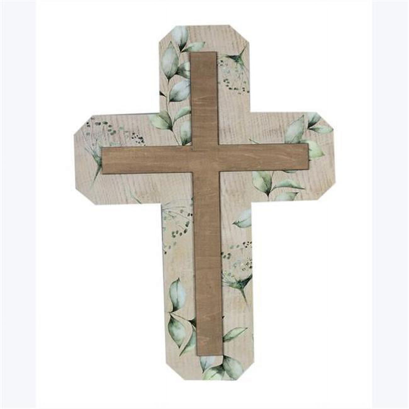 Youngs 11316 20 in. Wood Natural Wall Cross - Walmart.com