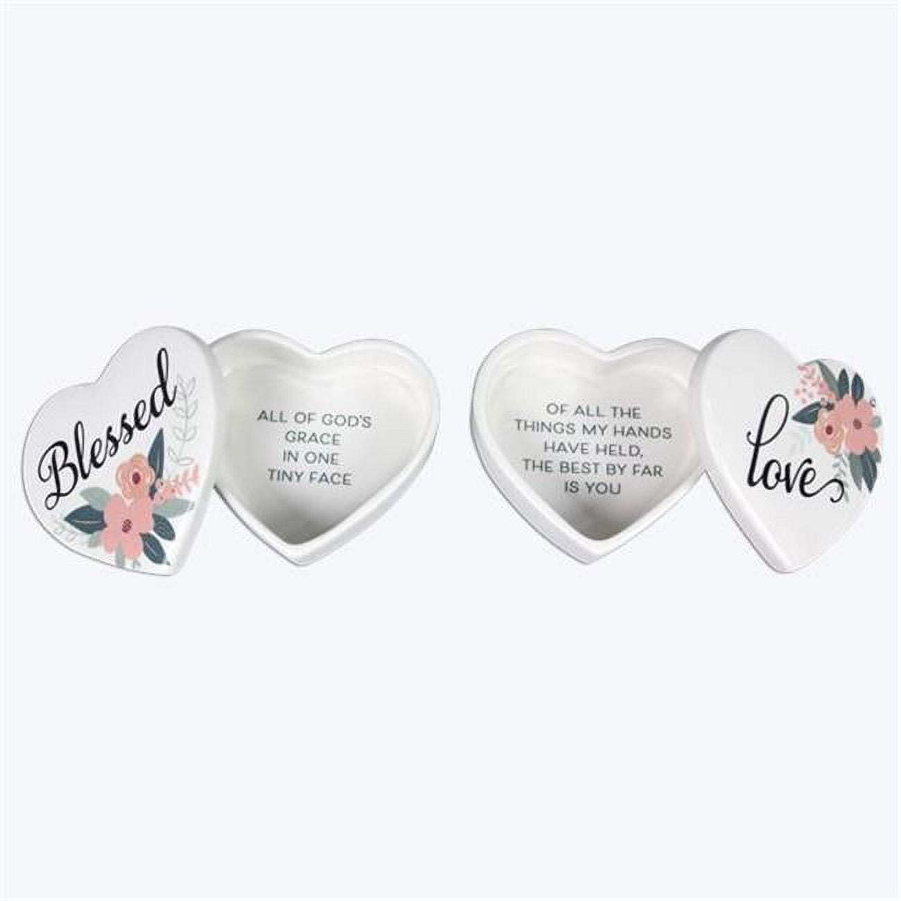 Youngs 11406 Ceramic Baby Keepsake Box, 2 Assorted Color - Walmart.com