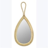 Youngs 12224 Wood Framed Tear Drop Shaped Wall Mirror - Walmart.com