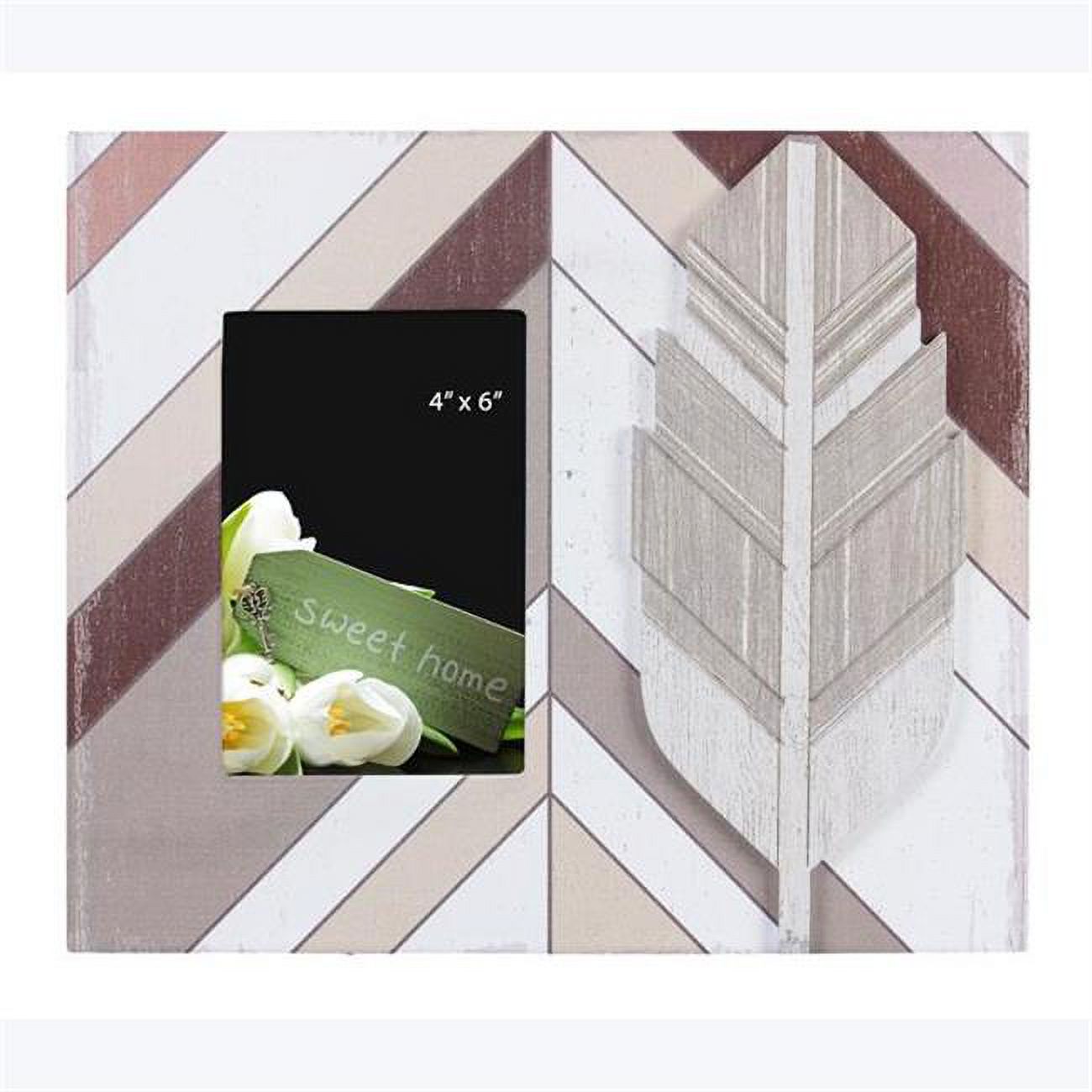 Youngs 12453 4 x 6 in. MDF & Wood Home Picture Frame with Raised ...