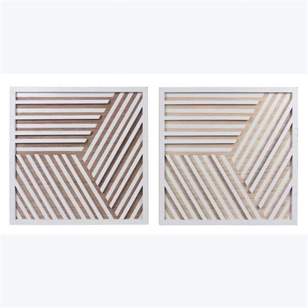 Youngs 12523 MDF & Wood Geometric Framed Wall & Tabletop Sign, 2 ...