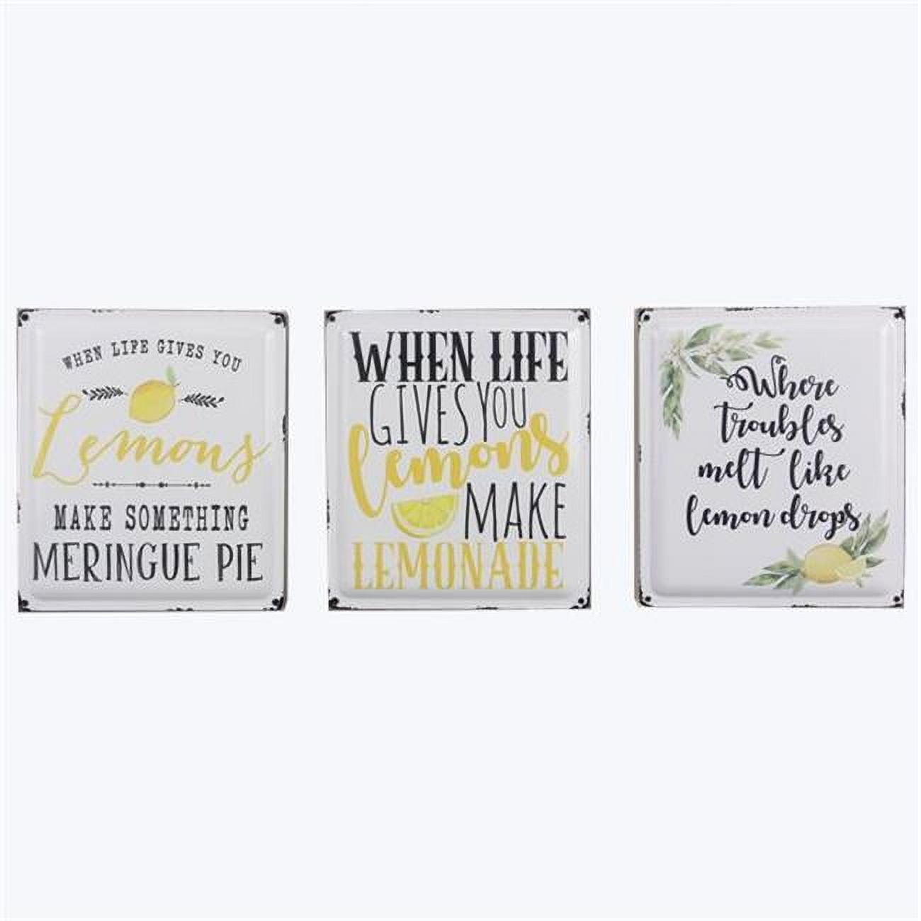 Youngs 19592 Wood Framed Enamel Front Box & Wall Lemon Sign, Assorted ...