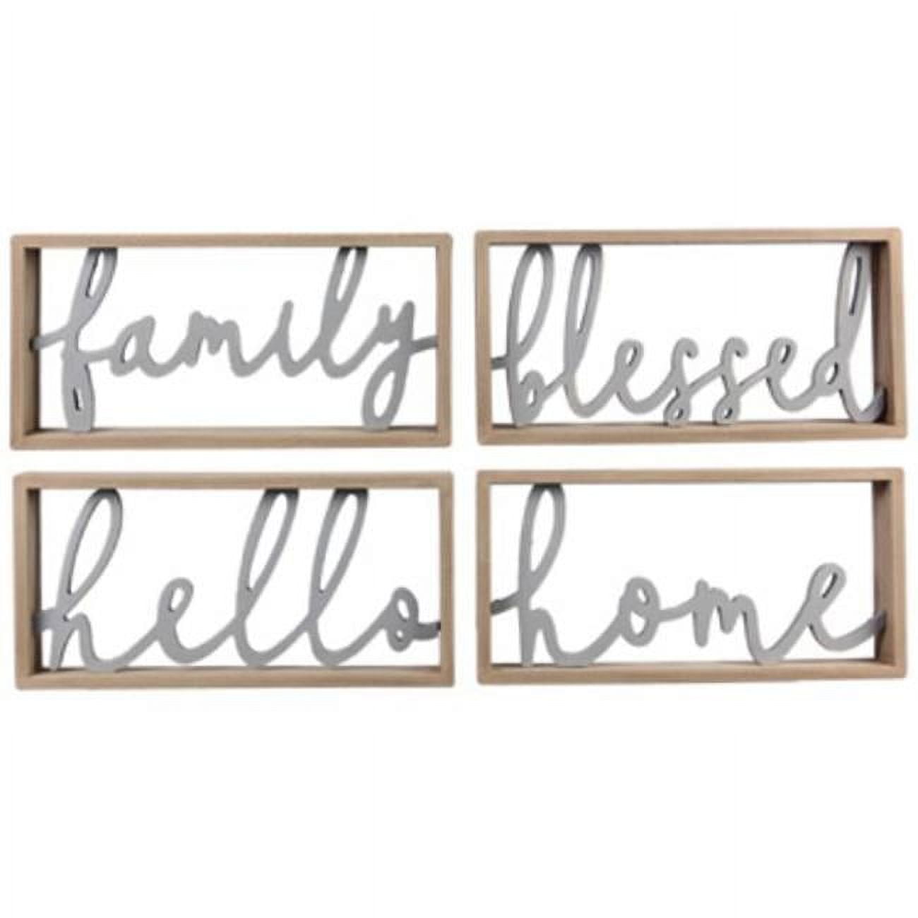 Youngs 20373 Wood Frame Cutout Word Tabletop & Wall Boxed Sign ...