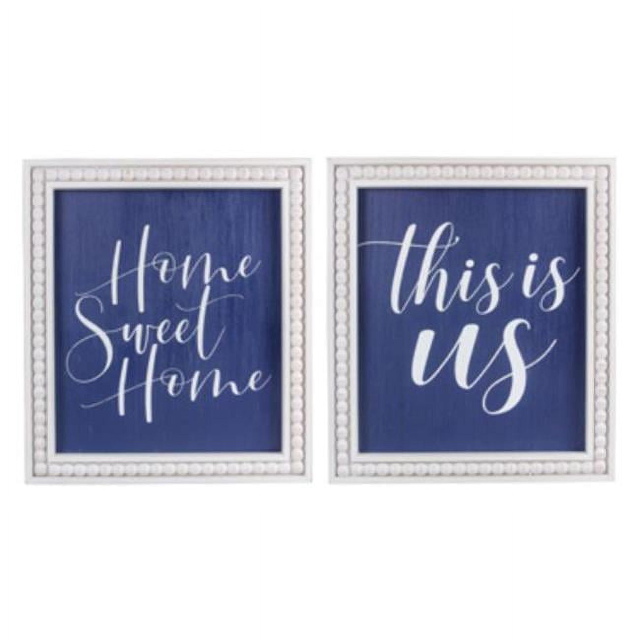 Youngs 20609 Wood Framed Wall Art with Blessing Bead Border, Assorted ...