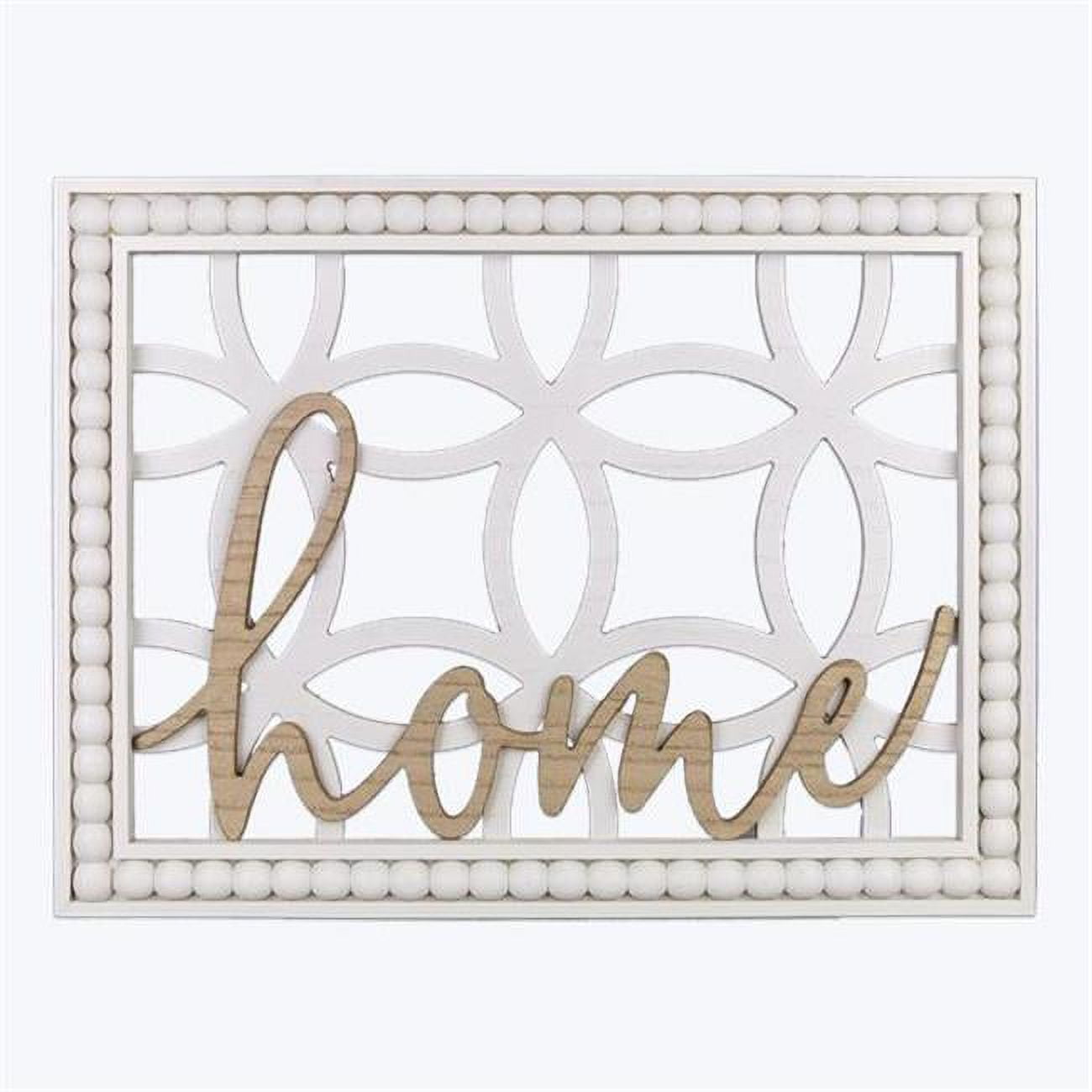 Youngs 20741 Wood Framed Home Wall Sign with Blessing Bead Accent ...