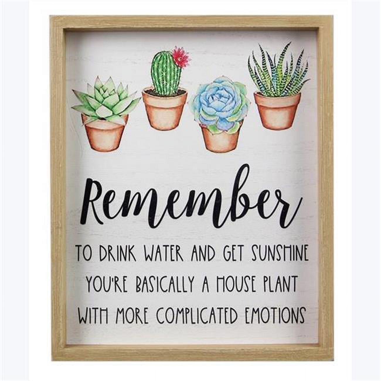 Youngs 20780 Wood Framed House Plant Wall Sign - Walmart.com