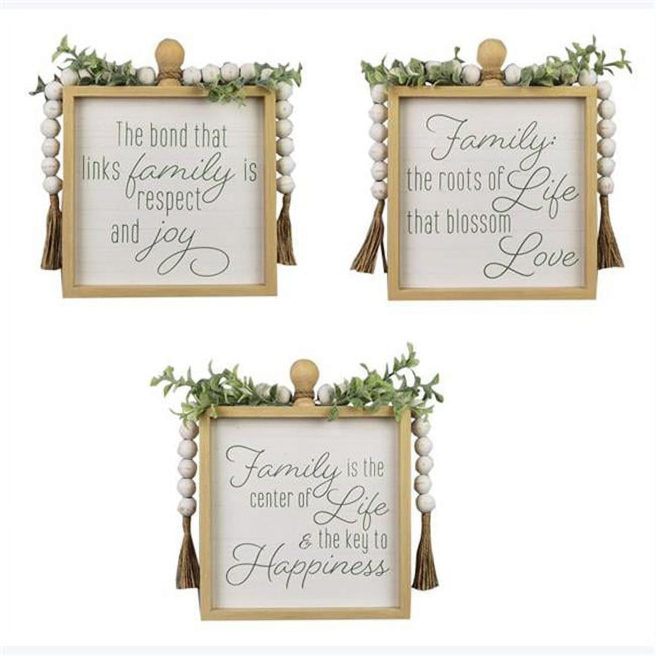 Youngs 20788 Wood Box Tabletop & Wall Sign with Blessing Bead ...