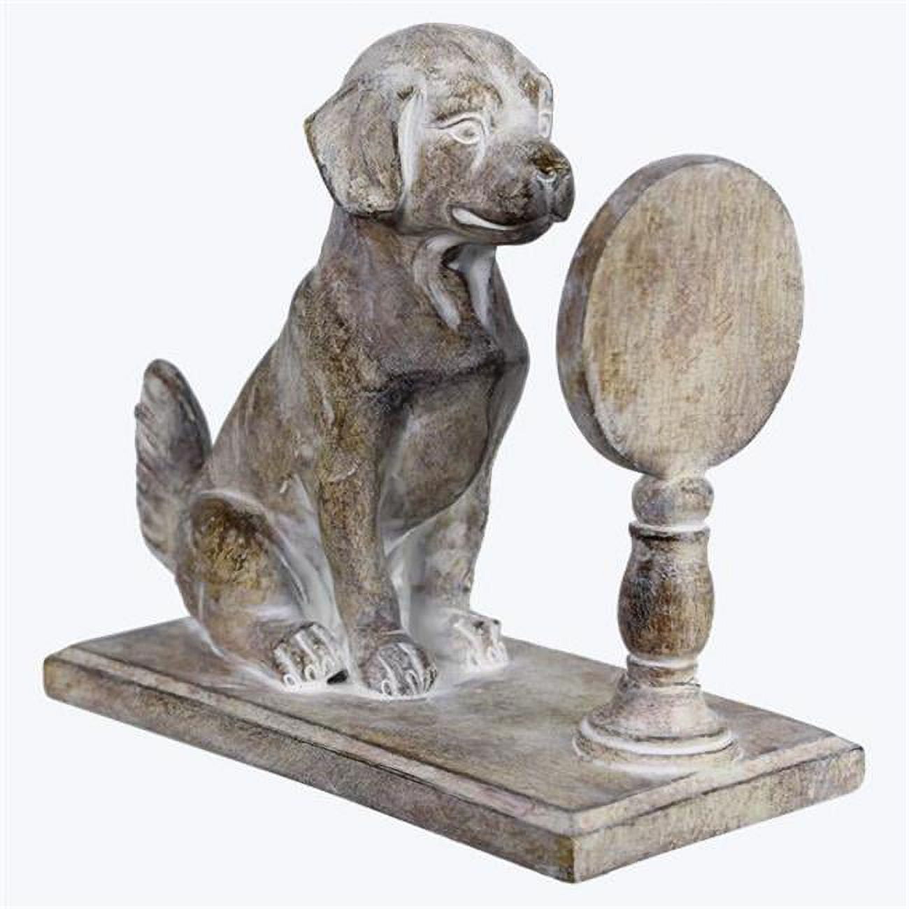 Youngs 21563 Resin Pet Dog In The Mirror Figurine - Walmart.com