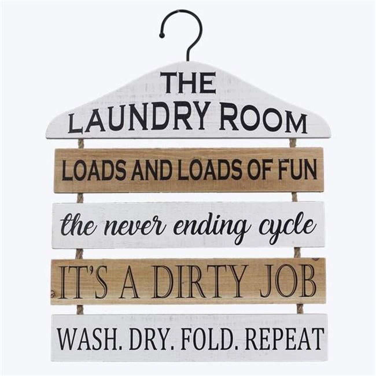 Youngs 21575 Wood Laundry Cloth Hanger Wall Sign - Walmart.com