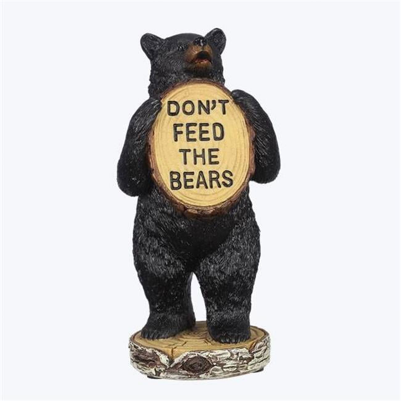 Youngs 21816 Resin Bear Holding Stump Sign - Walmart.com