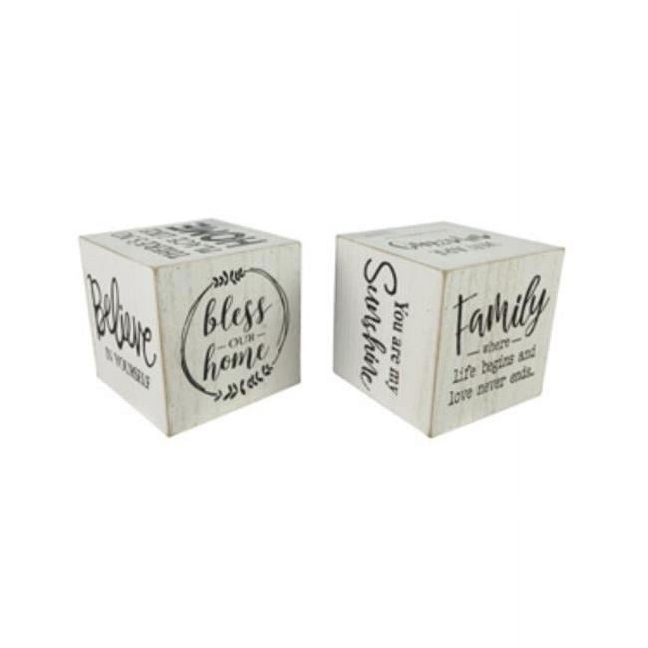 Youngs 29134 Wood Tabletop Block Sign - 2 Assorted - Walmart.com