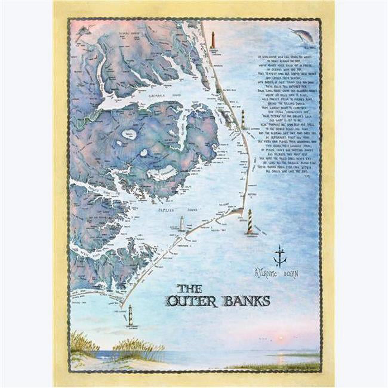Youngs 30058 The Waterways Collection of Artistic Maps Wood The Outer ...