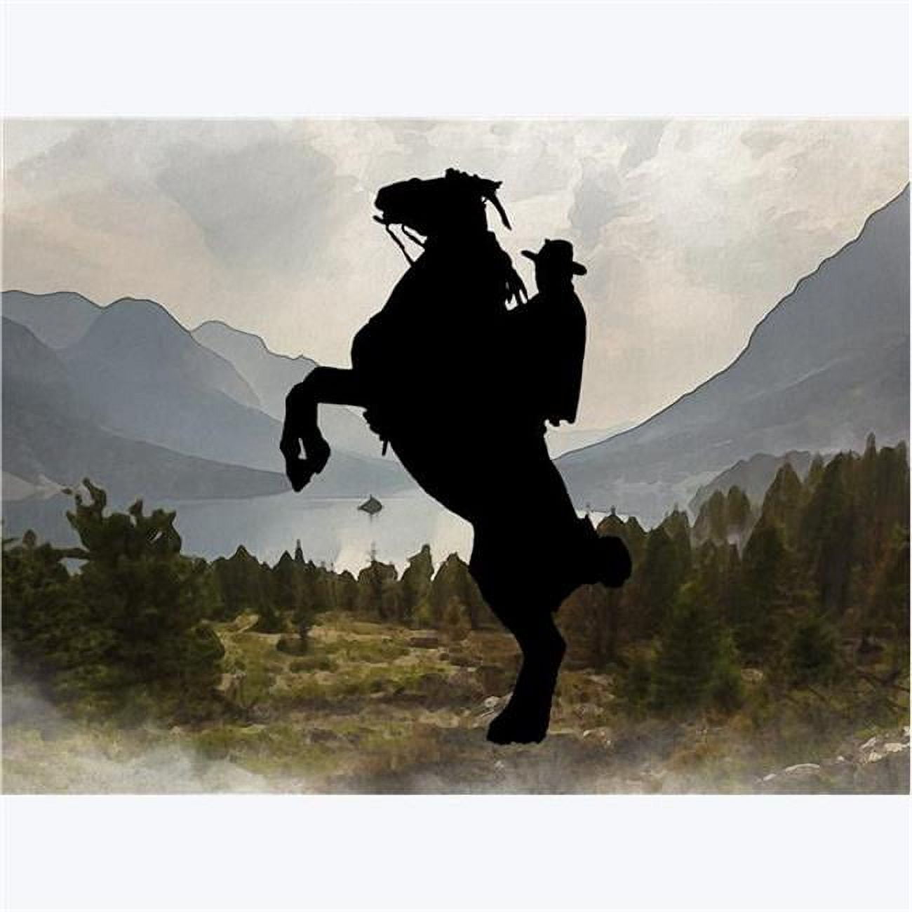 Youngs 32120 24 in. Wood Cowboy Wall Plaque - Walmart.com