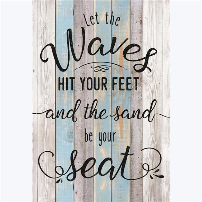 Youngs 37000 Wood Let the Waves Wall Plaque - Walmart.com