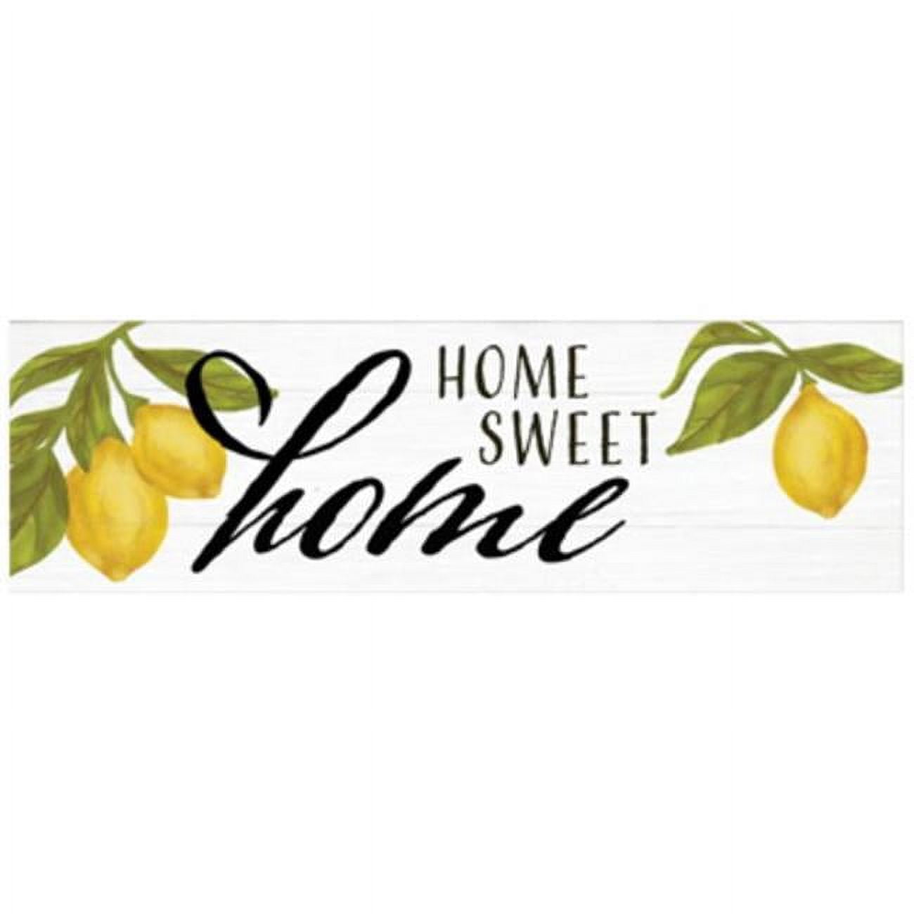 Youngs 38557 Wood Lemon Home Sweet Home Wall Plaque - Walmart.com