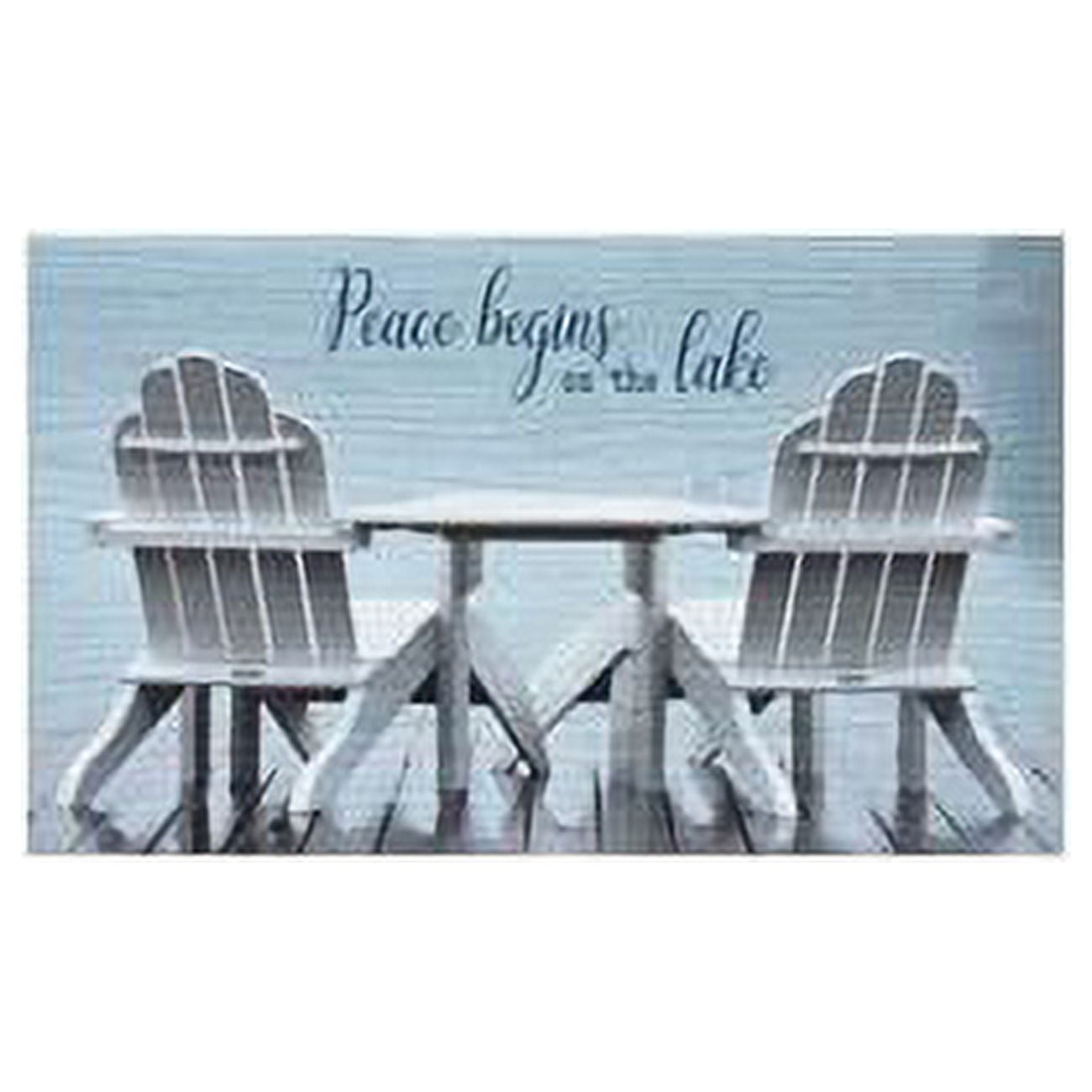 Youngs 39011 Wood Peace Begins Wall Plaque - Walmart.com