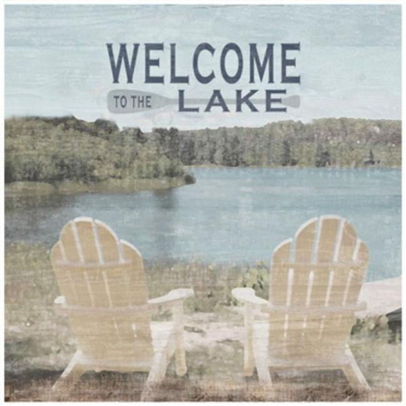 Youngs 39017 Wood Welcome to the Lake Wall Plaque - Walmart.com